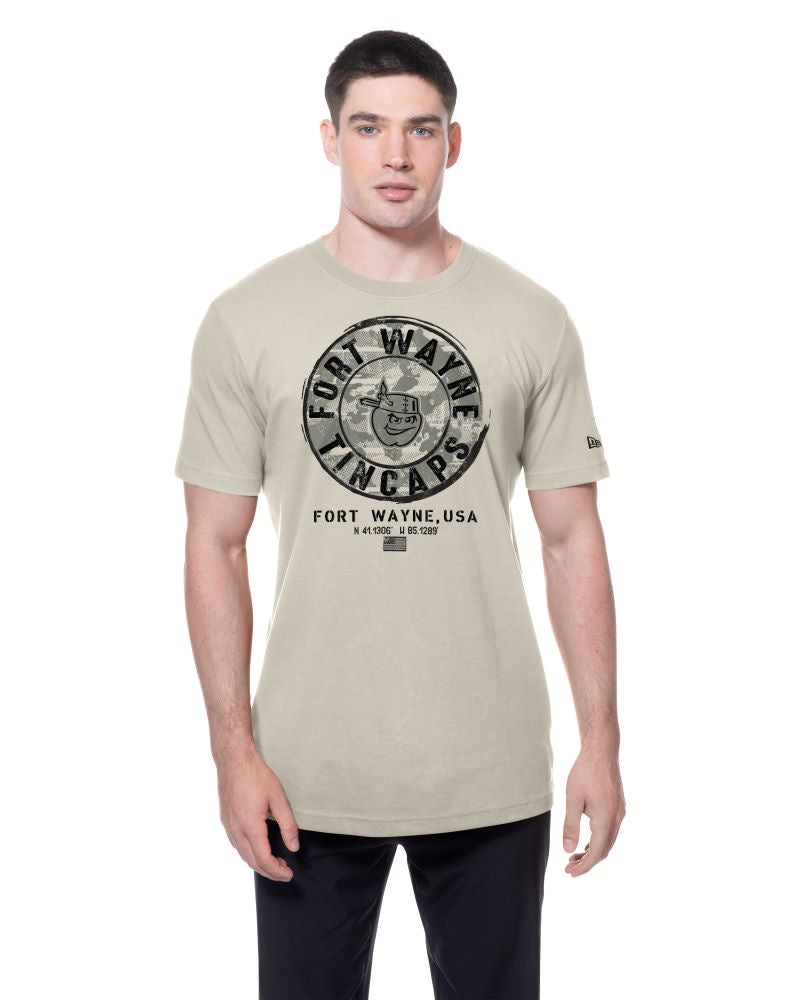 Fort Wayne TinCaps 2025 Armed Forces Stone Camo Tee – Fort Wayne ...