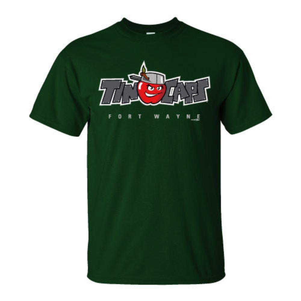 Fort Wayne TinCaps Primary Logo Forest Tee – Fort Wayne TinCaps ...