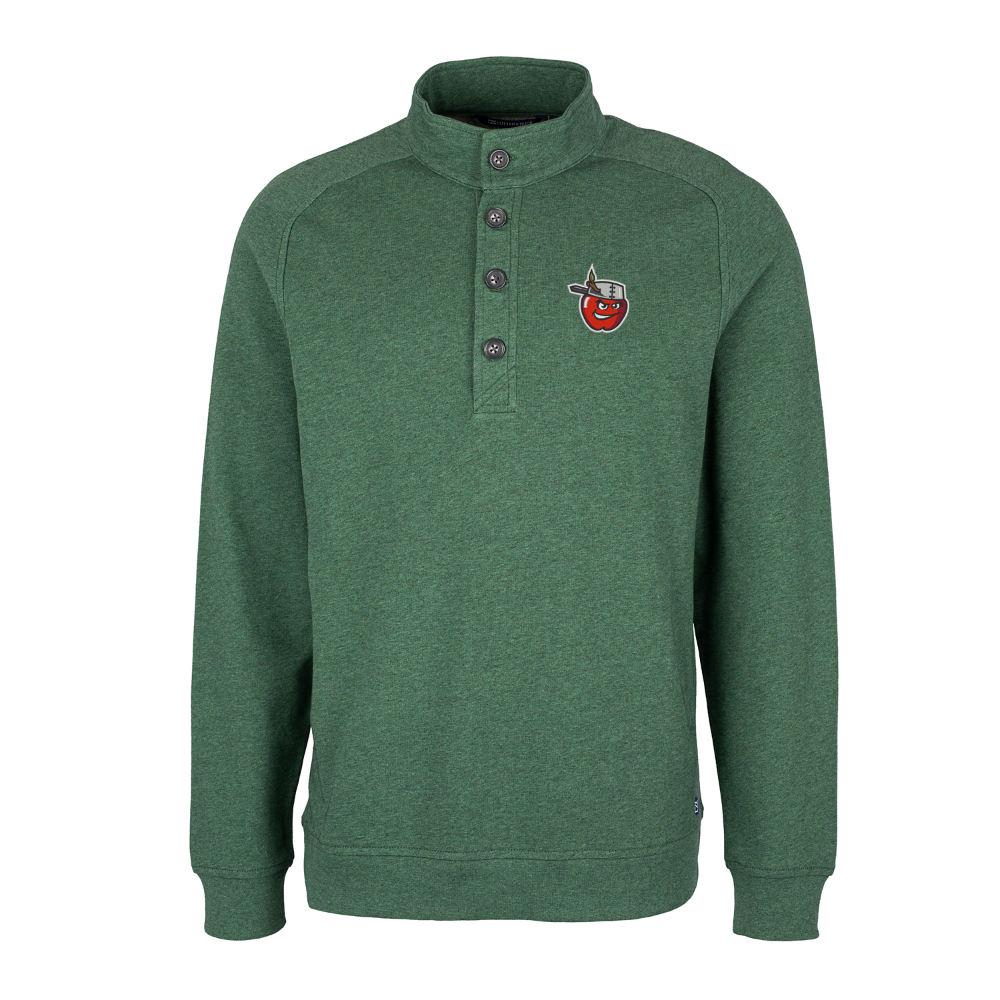 Fort Wayne TinCaps Saturday Cotton Blend Mock Green Pullover – Fort ...
